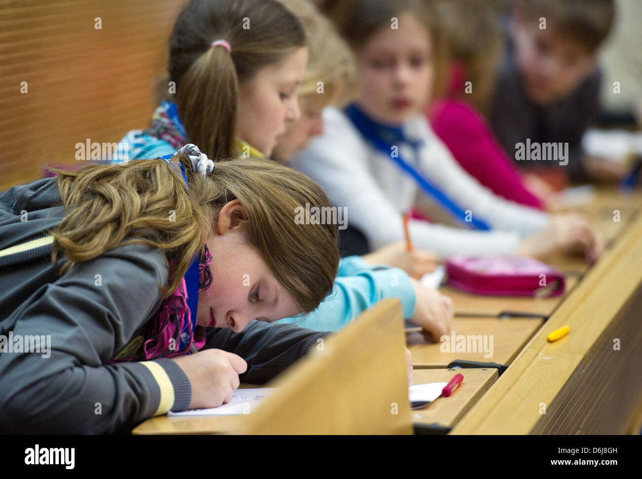 Children listen to the beginning lecture "Stagecoaches, Railways and ...