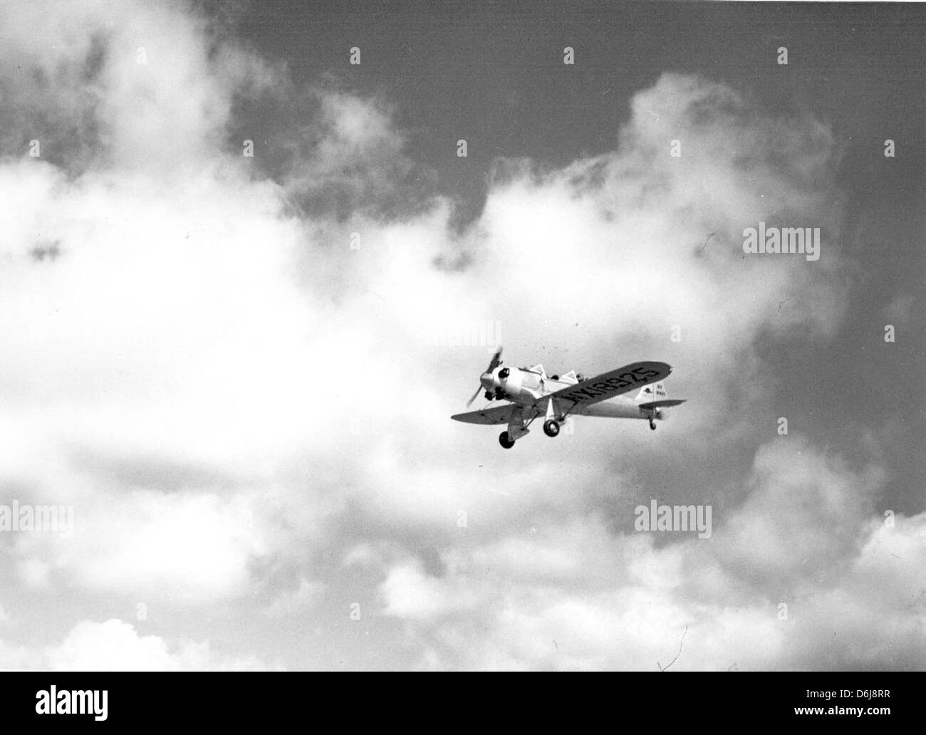 The Ryan ST, a biplane trainer aircraft, is pictured at Lindbergh Field ...