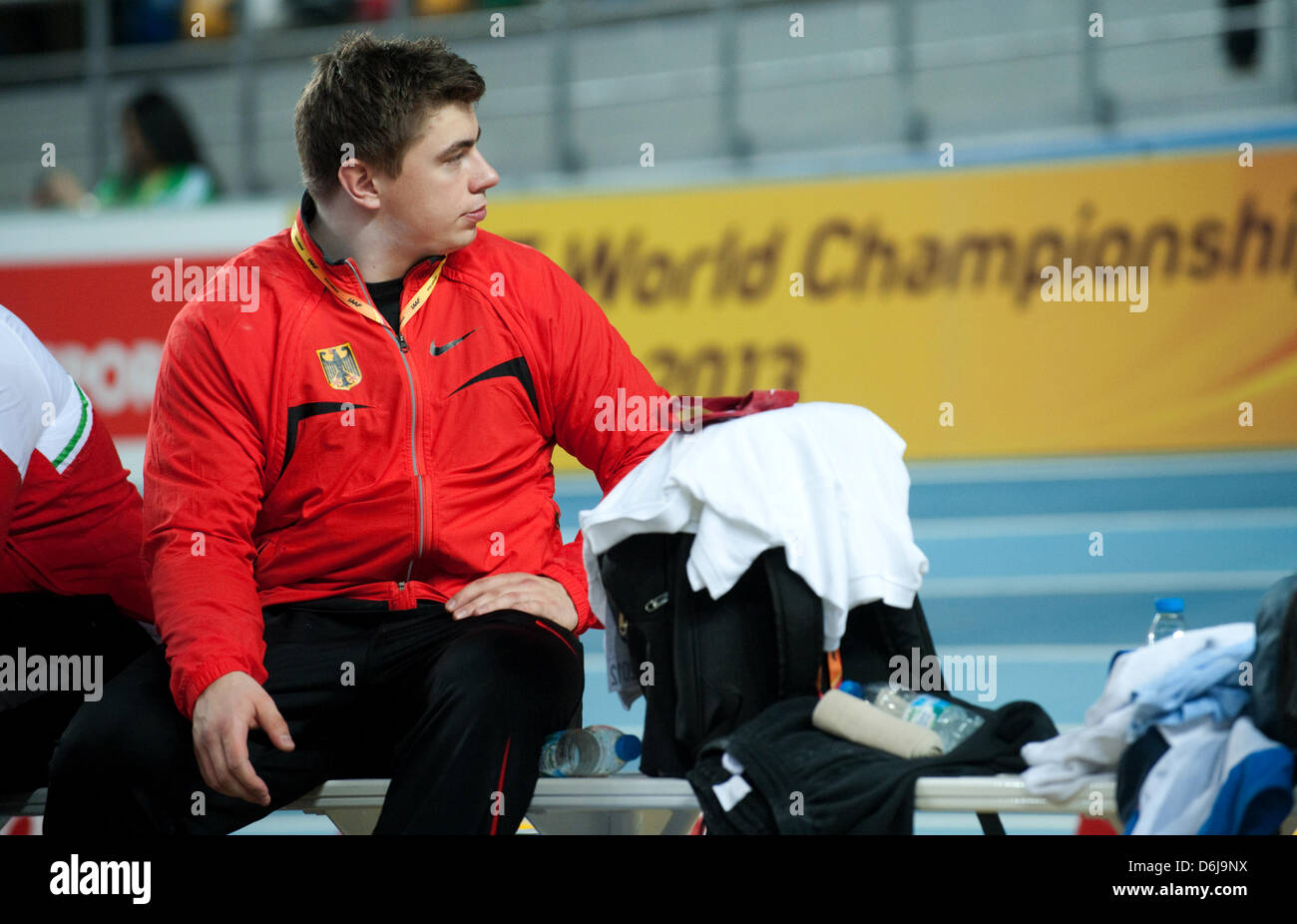 Germanys David Storl prepares for the Men's Shot Put qualification at ...