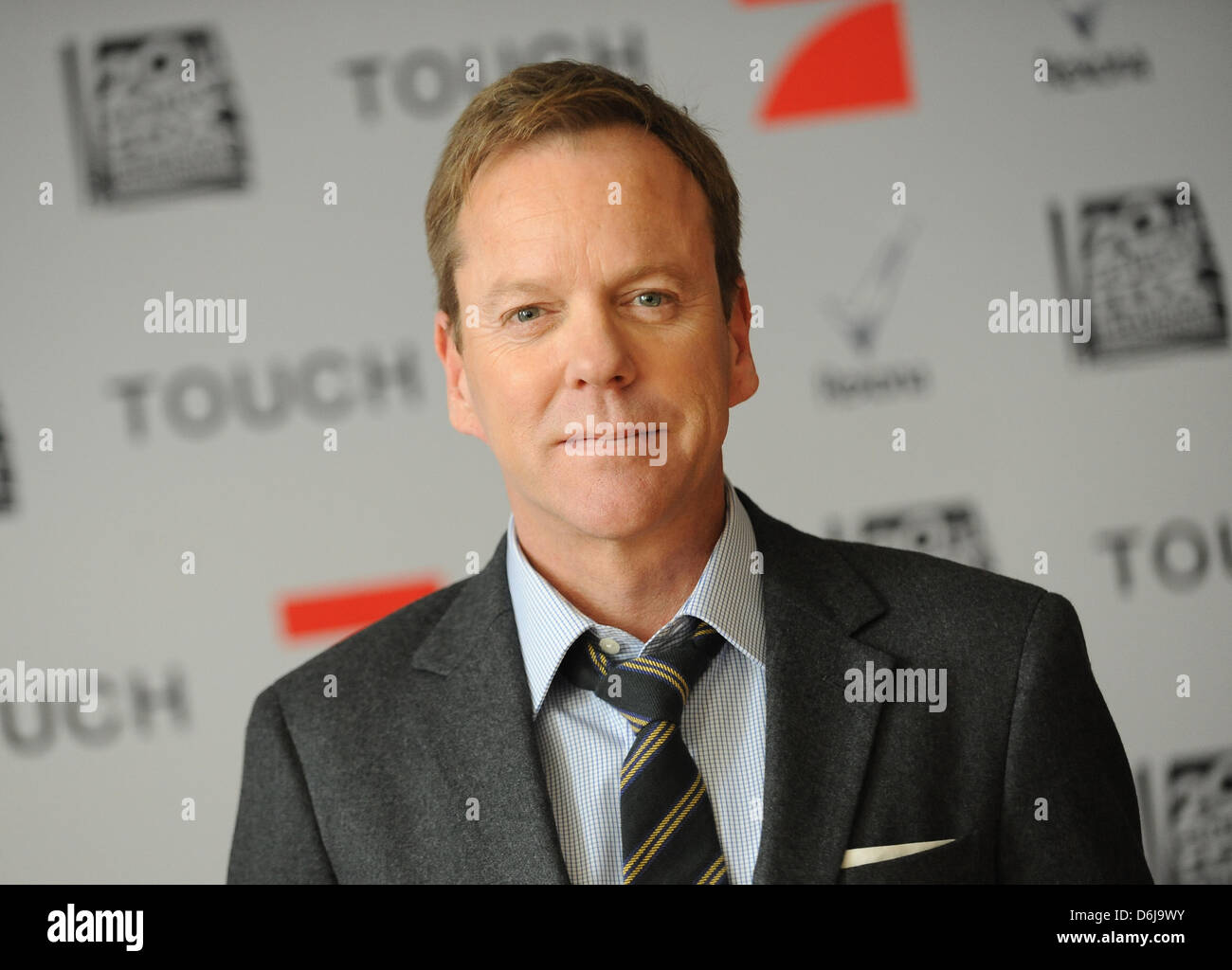 Canadian actor Kiefer Sutherland attends a photocall for his new ...
