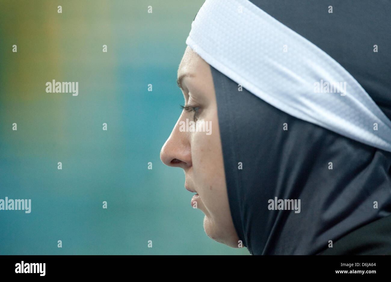 Leyla Rajabi of Iran competes during the Women's shot put at the World ...