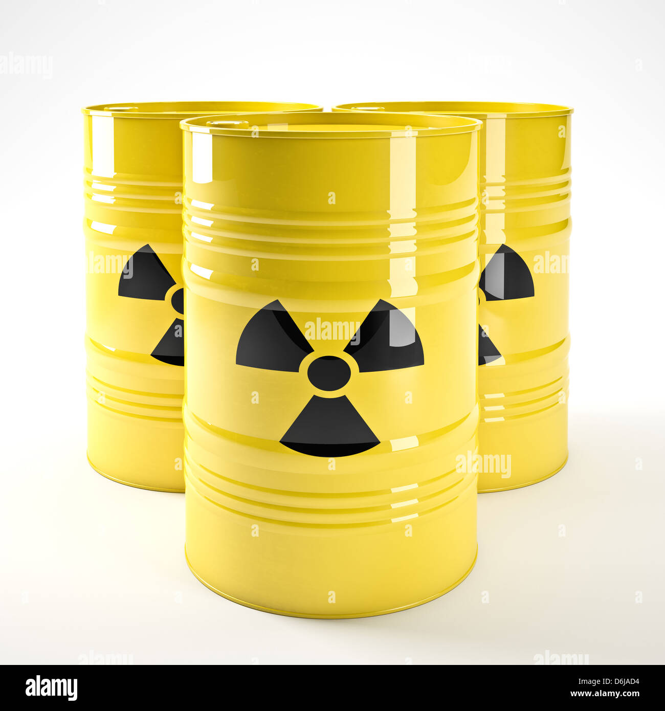 3d image of yellow radioactive barell Stock Photo - Alamy