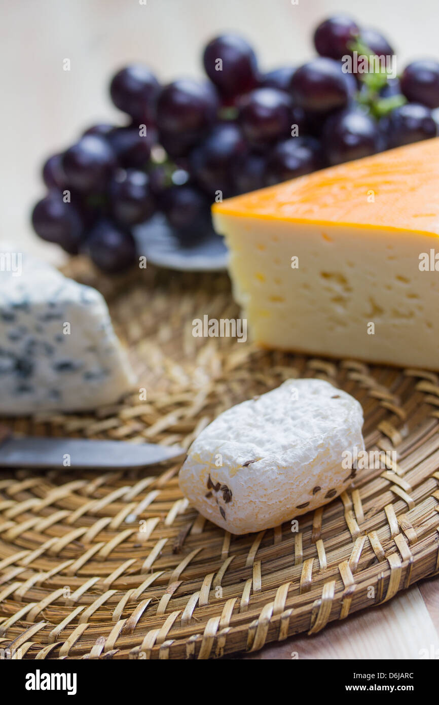 selection of fine cheese Stock Photo - Alamy