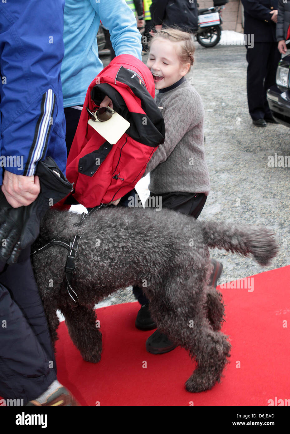 Princess Ingrid Alexandra arrives with dog Mille Kakao to visit the ski ...