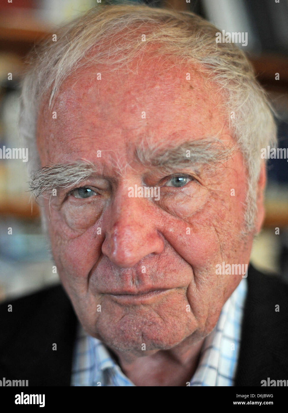 German writer Martin Walser poses during an interview with the German ...