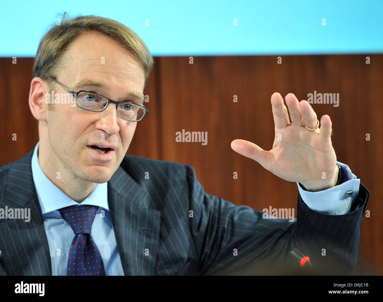 Bundesbank President Jens Weidmann attends the Bundesbank annual press ...