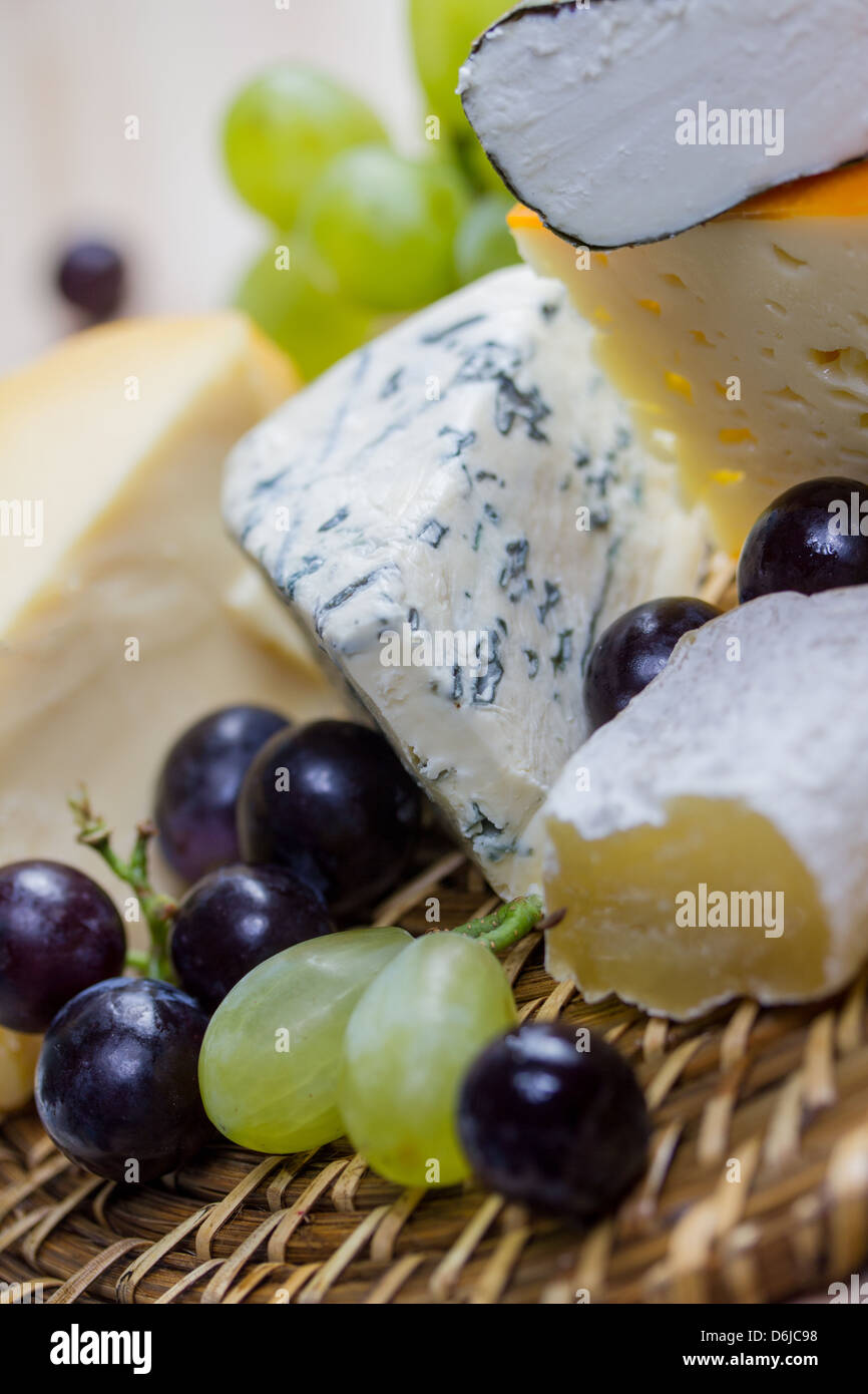 selection of fine cheese Stock Photo - Alamy