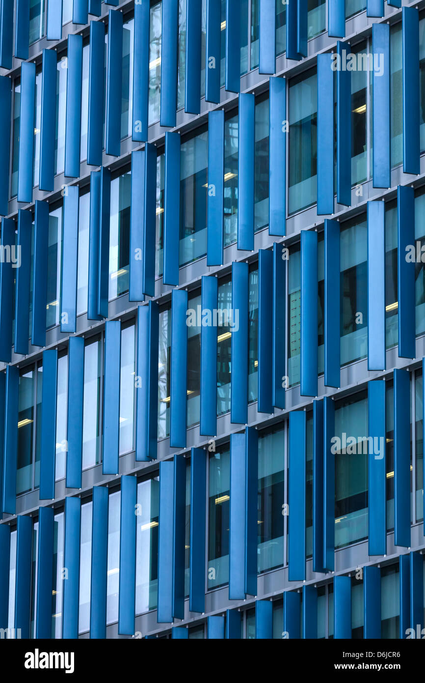 Facade of Blue Fin Building Stock Photo - Alamy