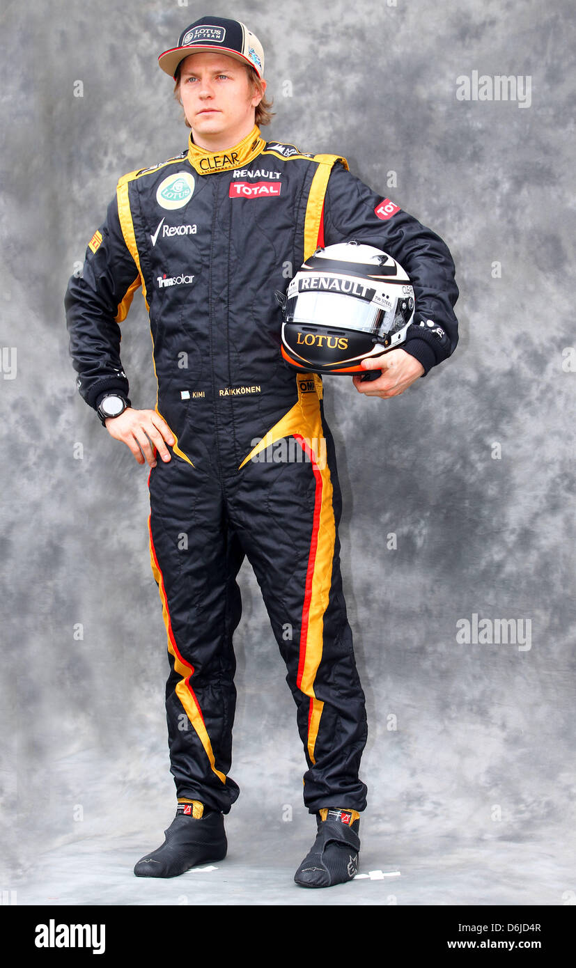 Finnish Formula One driver Kimi Raikkonen of Lotus during the photo ...