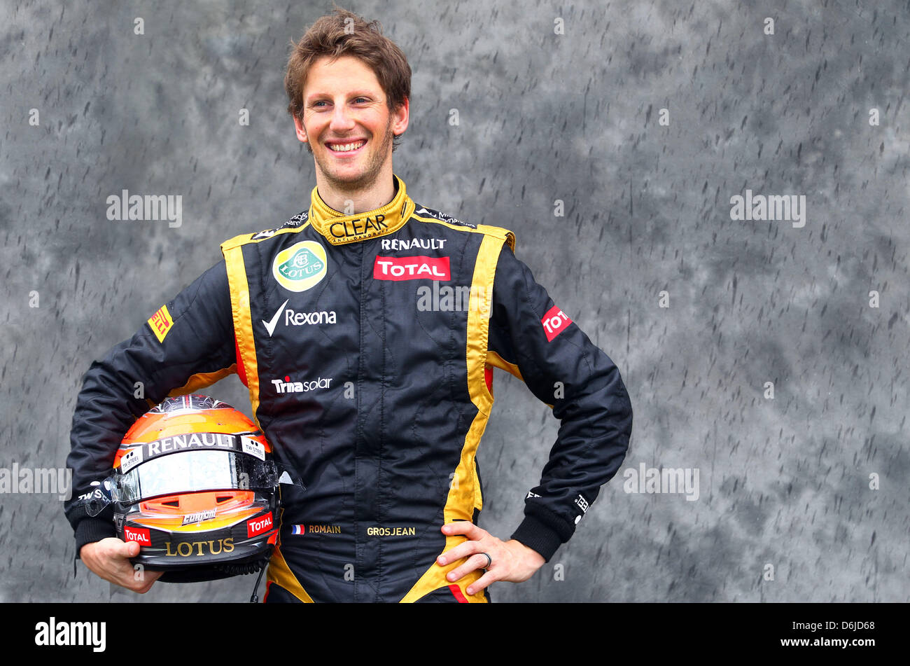 French Formula One driver Romain Grosjean of Lotus during the photo ...