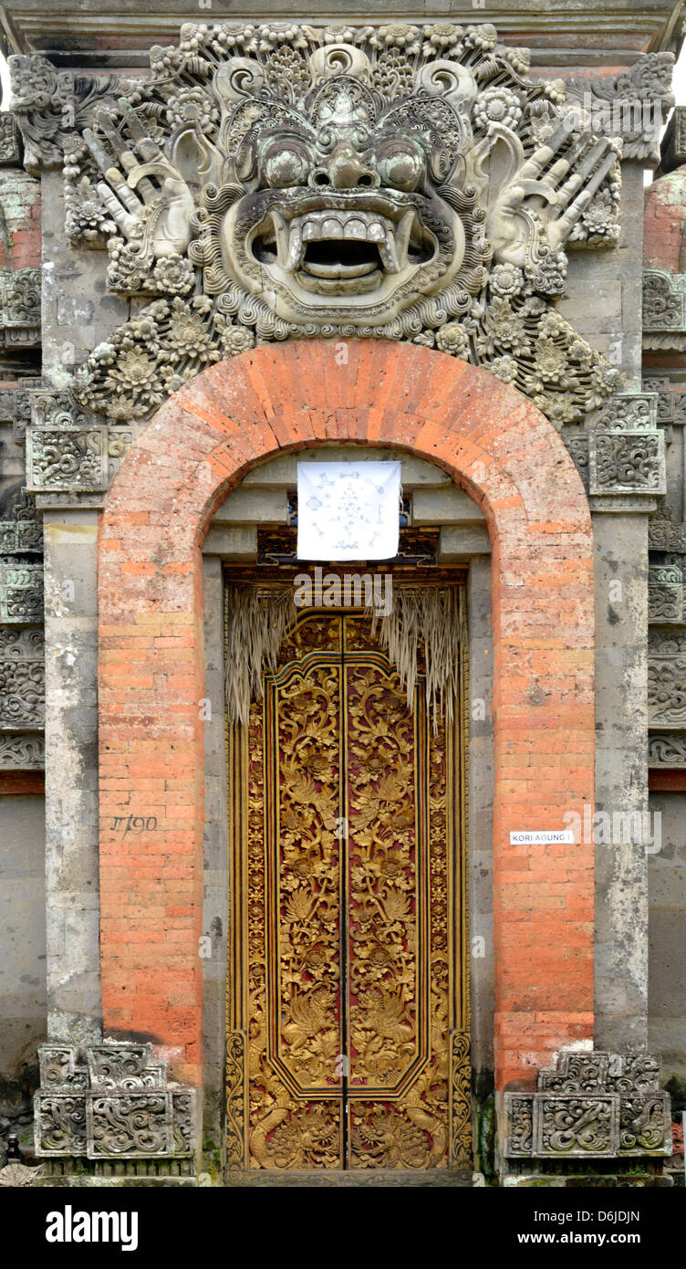 Gate of a Balinese House in Batubulan, Bali, Indonesia, Southeast Asia ...