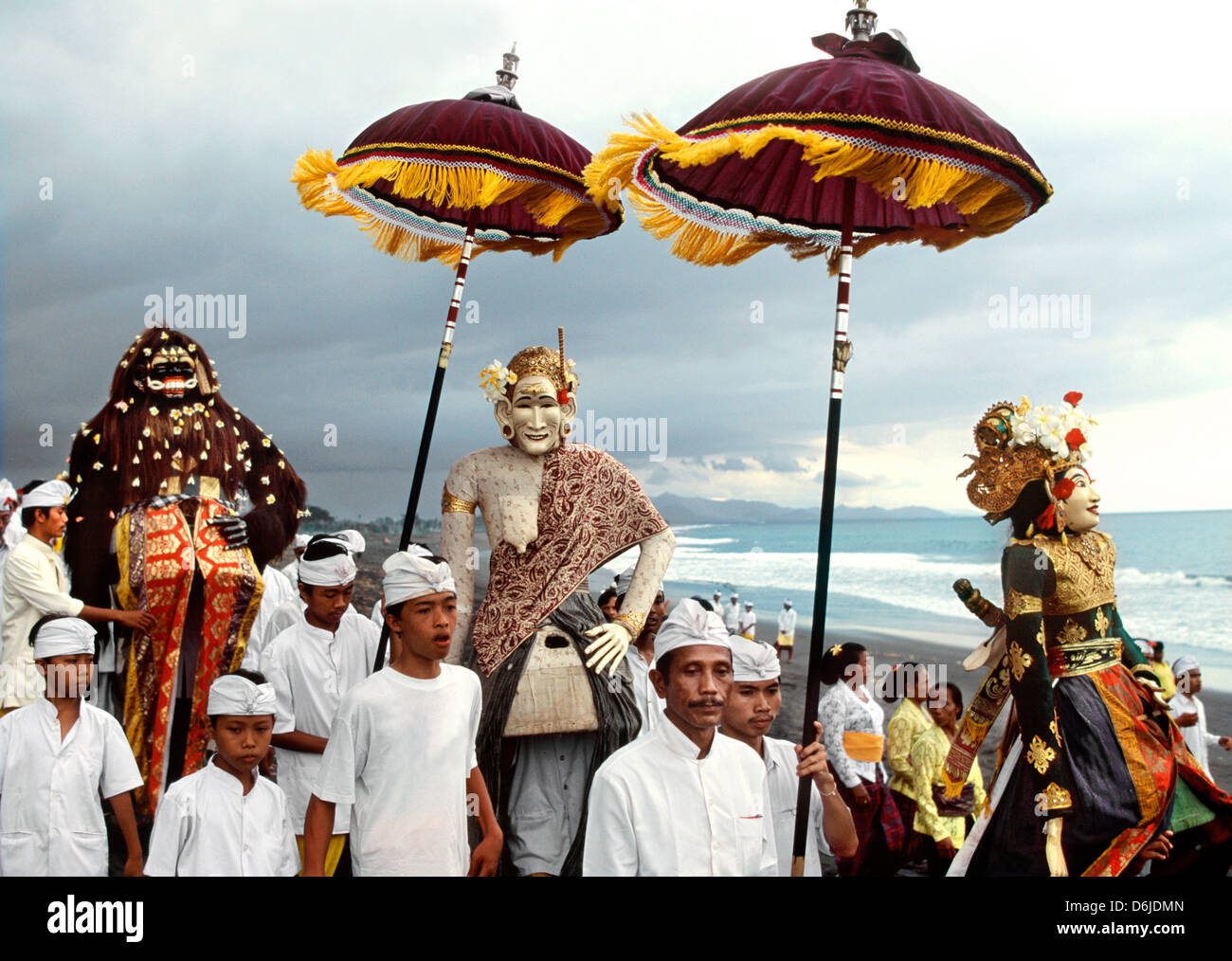 Melasti ceremony, Bali, Indonesia, Southeast Asia, Asia Stock Photo - Alamy