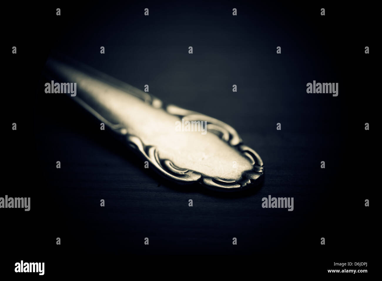 Silver spoon handle hi-res stock photography and images - Alamy