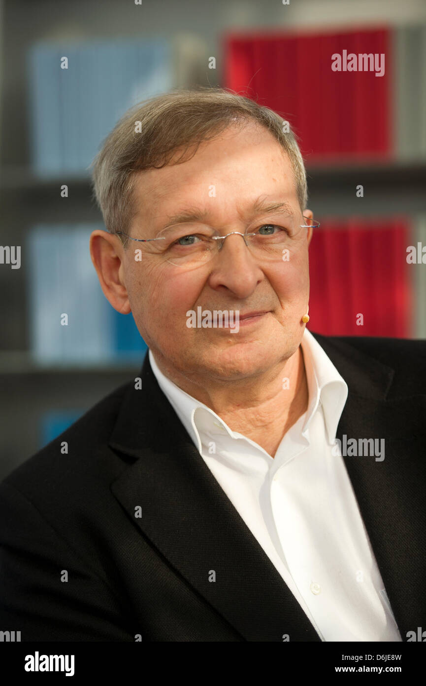 Hungarian writer Peter Nadas is pictured at the Leipzig Book Fair in ...