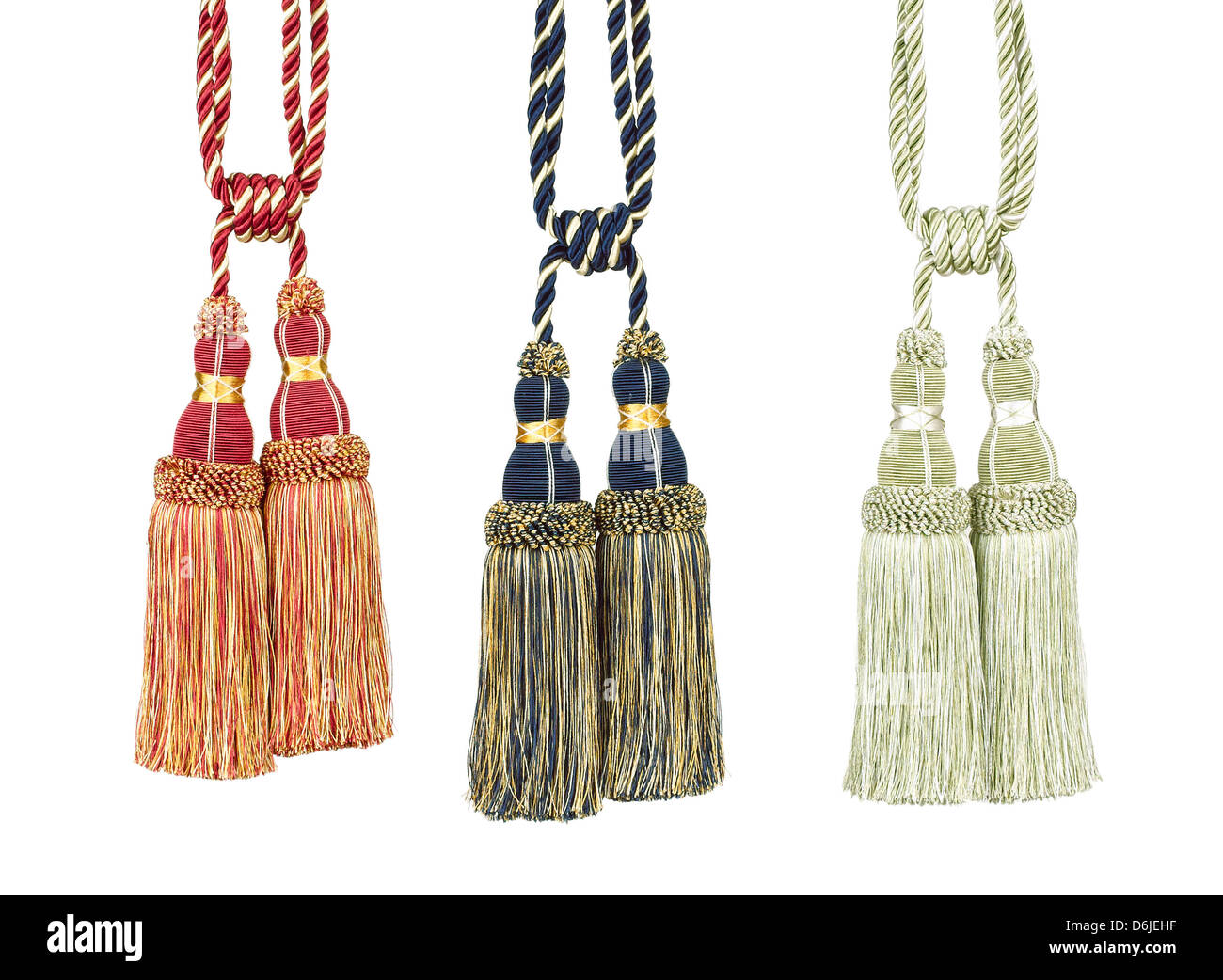 Luxury tassels for beautiful curtain Stock Photo - Alamy