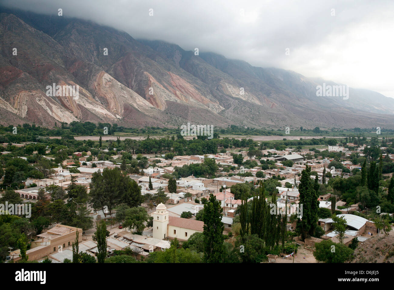 View over Maimara and Paleta del Pintor mountains, Quebrada de ...