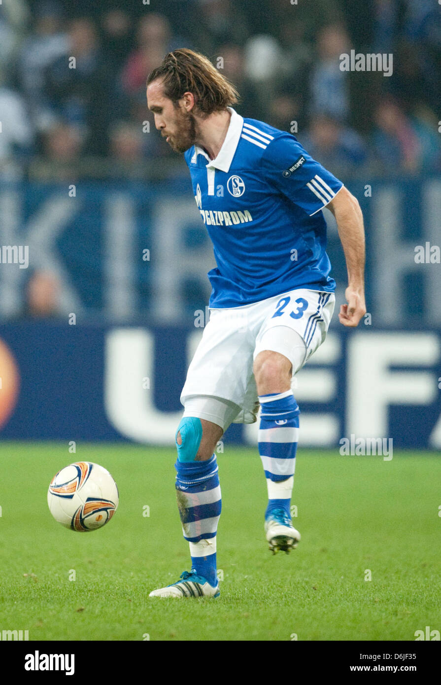 Schalke's Christian Fuchs as seen during the UEFA Europa League round ...
