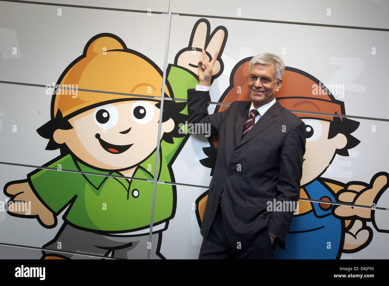 Thomas Bellut, new director of ZDF (Second German Television), poses in ...
