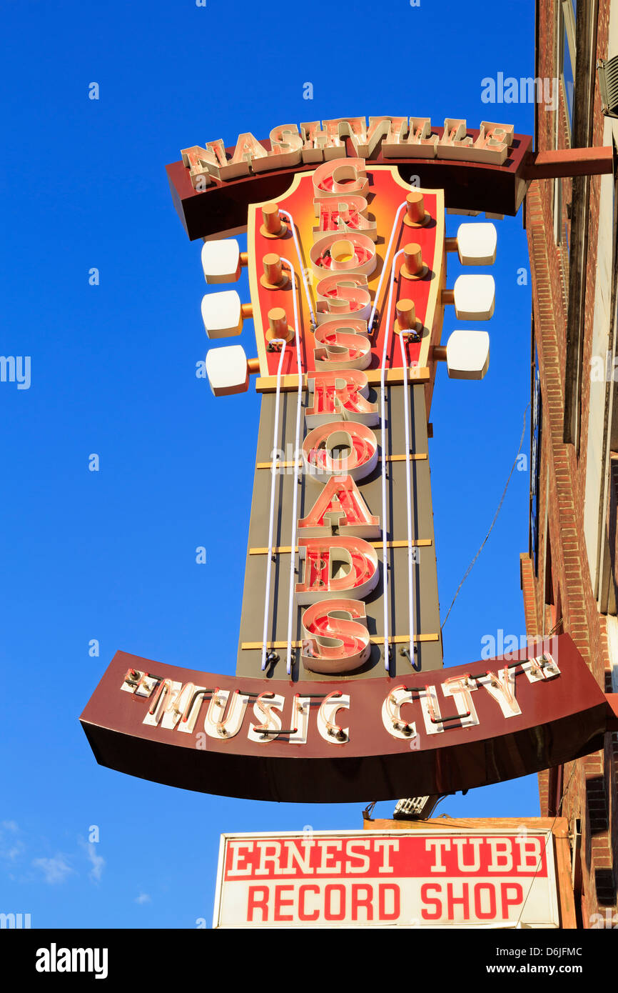 Signs on Broadway Street, Nashville, Tennessee, United States of ...