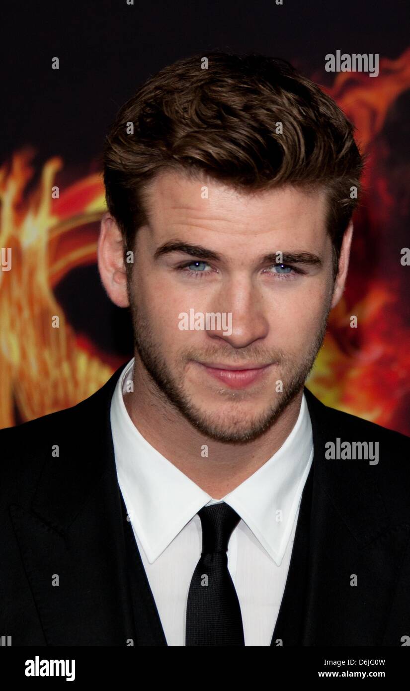 Australian actor Liam Hemsworth arrives for the premiere of the movie ...