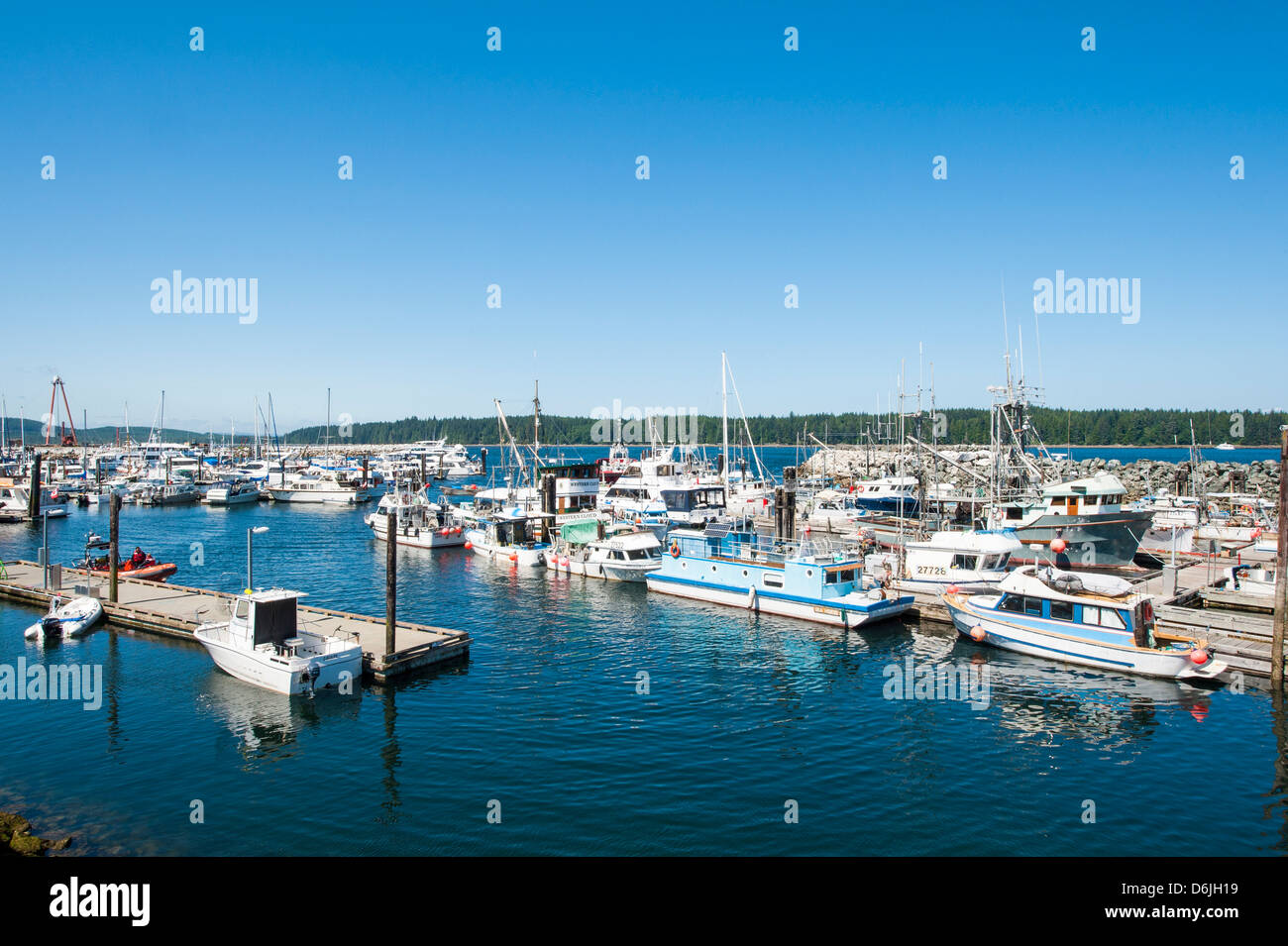 Harbour Port McNeill, British Columbia, Canada, North America Stock ...
