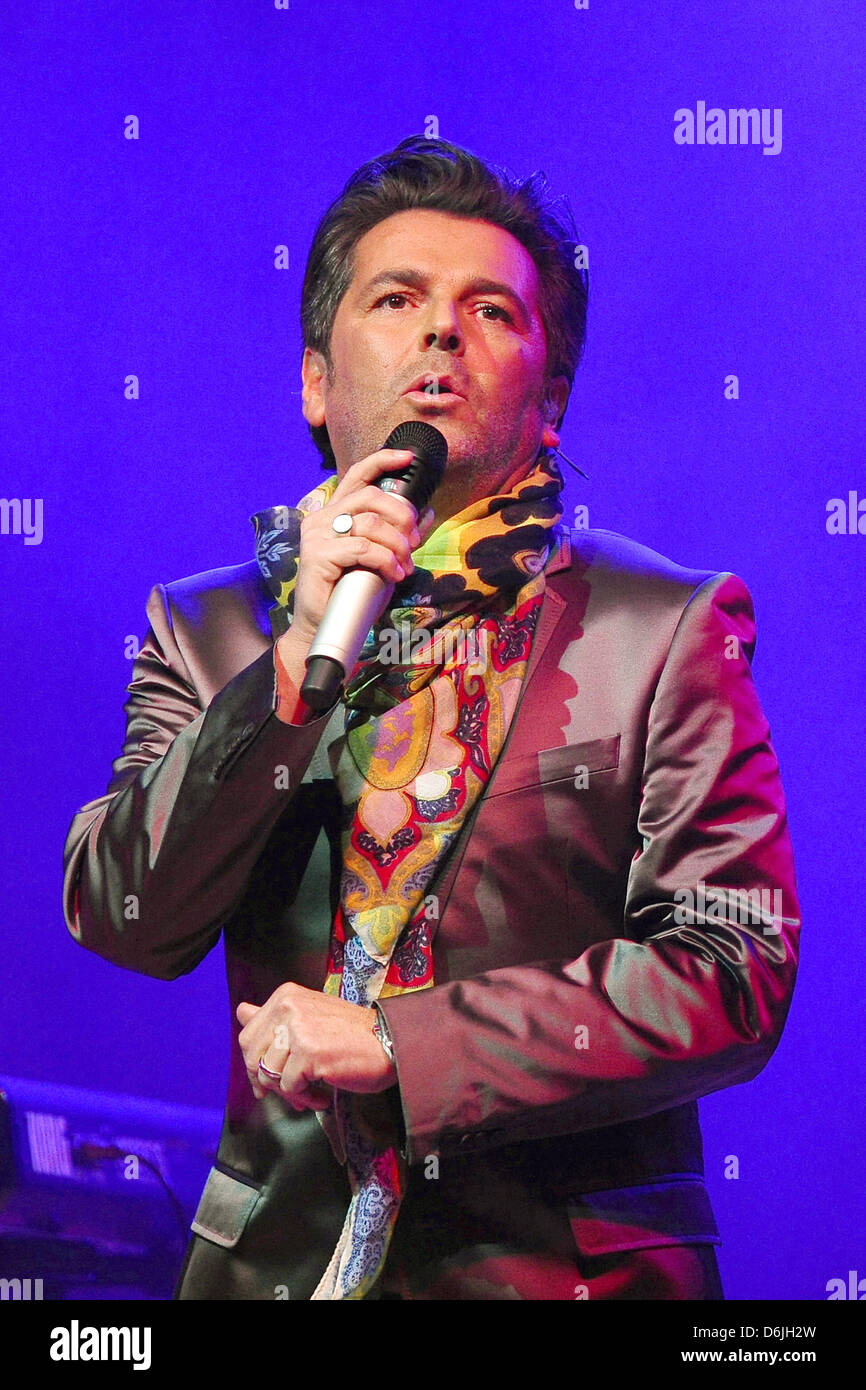 Musician Thomas Anders of the duo Anders/Fahrenkrog stands on stage of ...