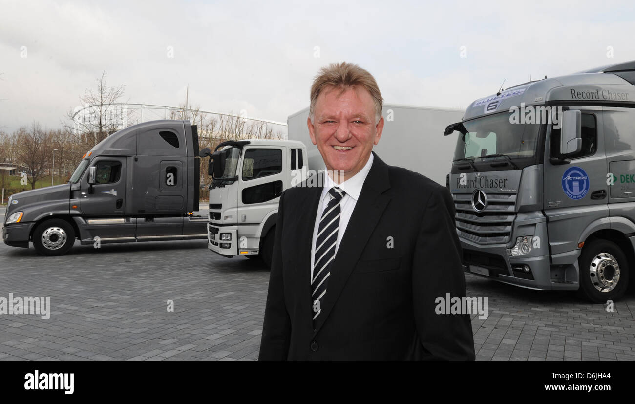 Head of the Daimler truck devision, Andreas Renschler, stands in front ...