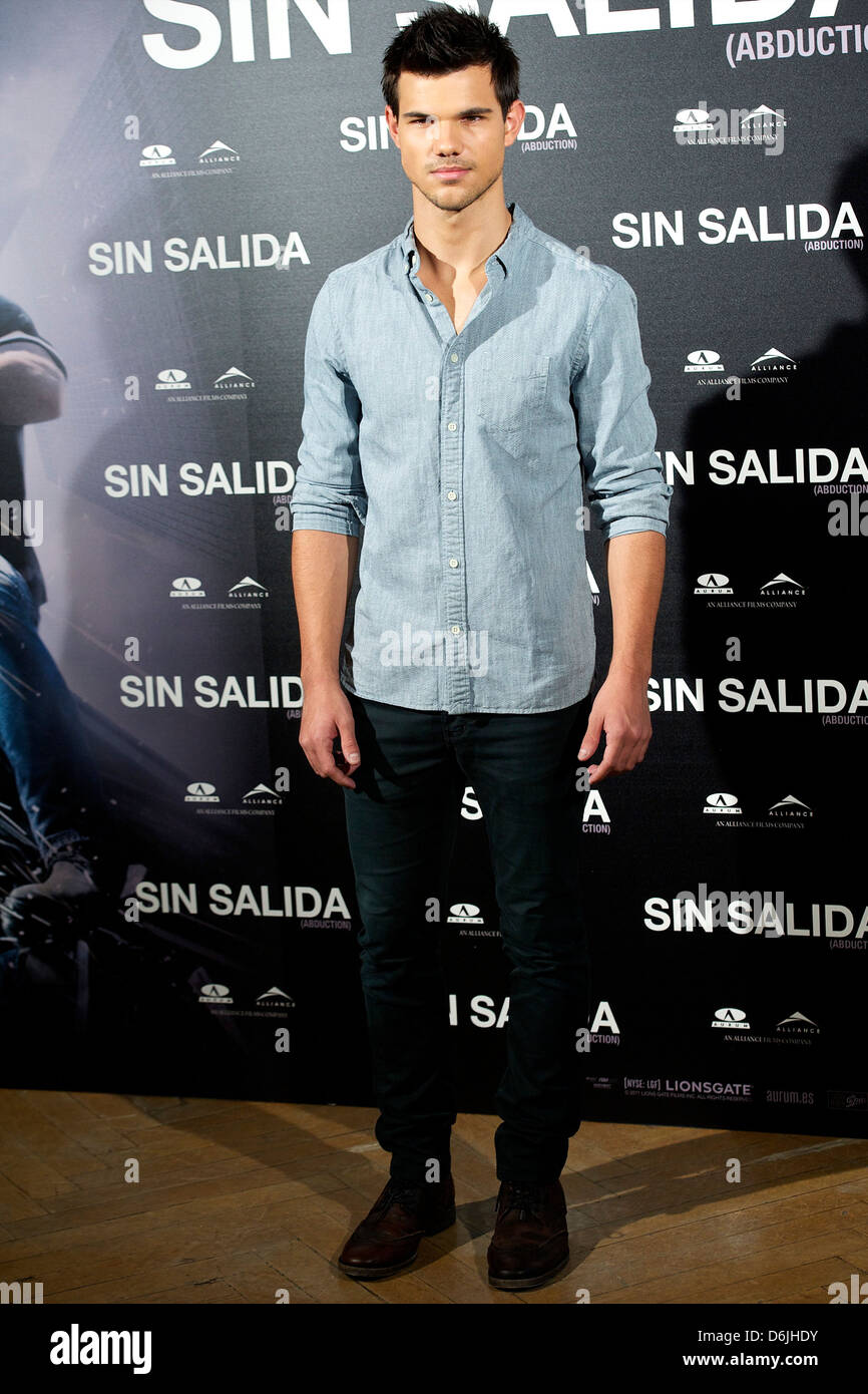 Taylor Lautner 'Abduction' Photocall held at the Santo Mauro Hotel ...