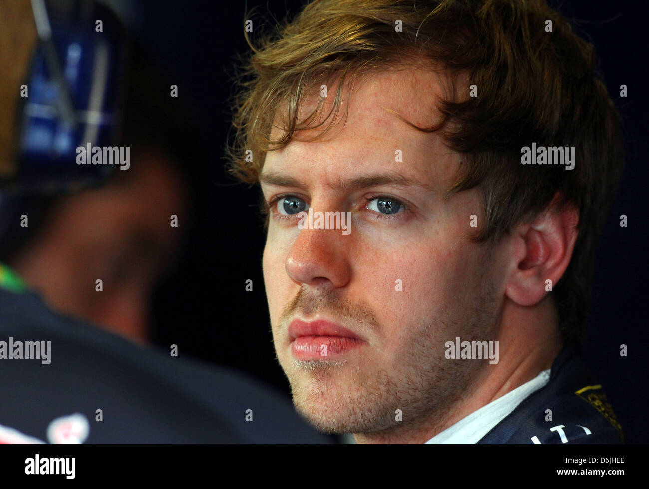 German Formula One driver Sebastian Vettel of Red Bull seen during the ...