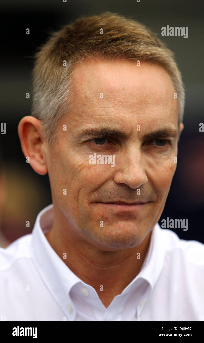 The team principal of McLaren Mercedes, British Martin Whitmarsh seen ...