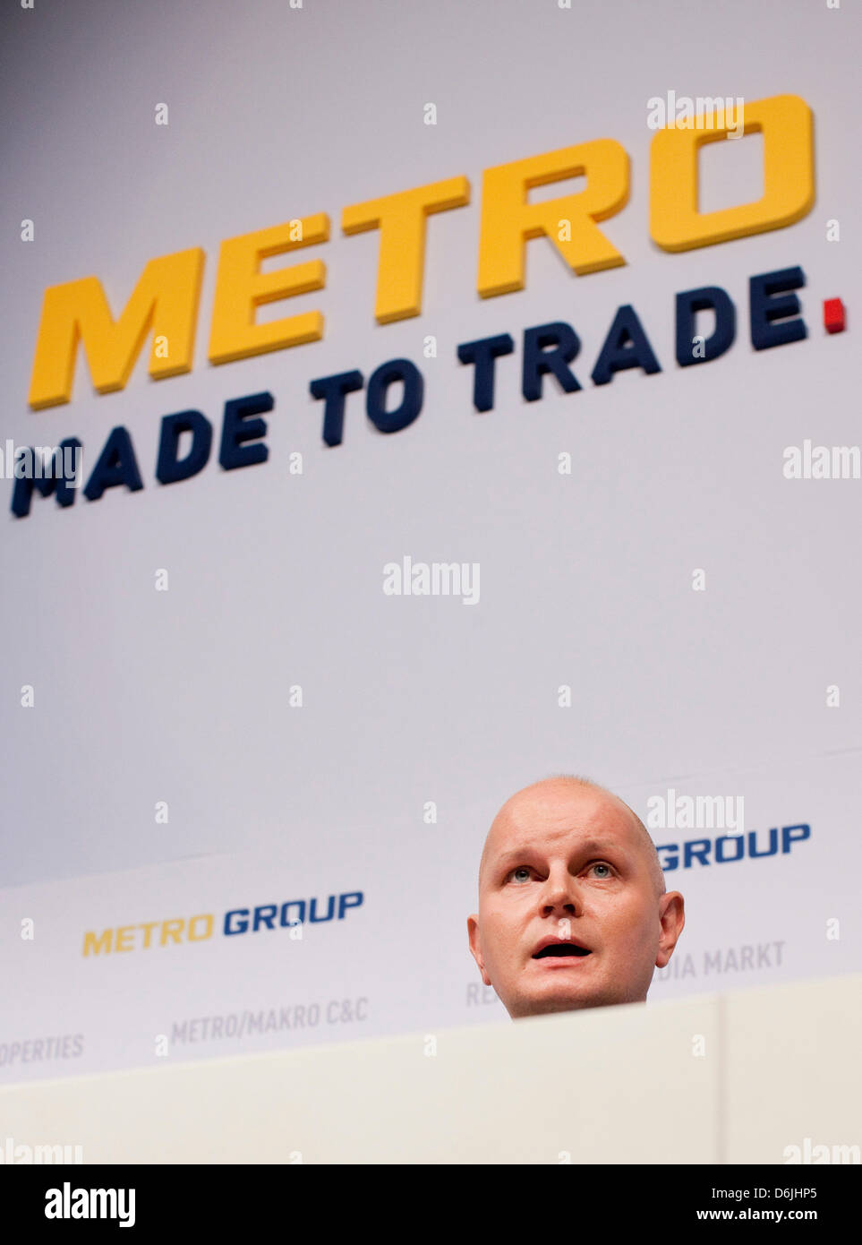 Metro Group CEO Olaf Koch attends the company's balance press ...
