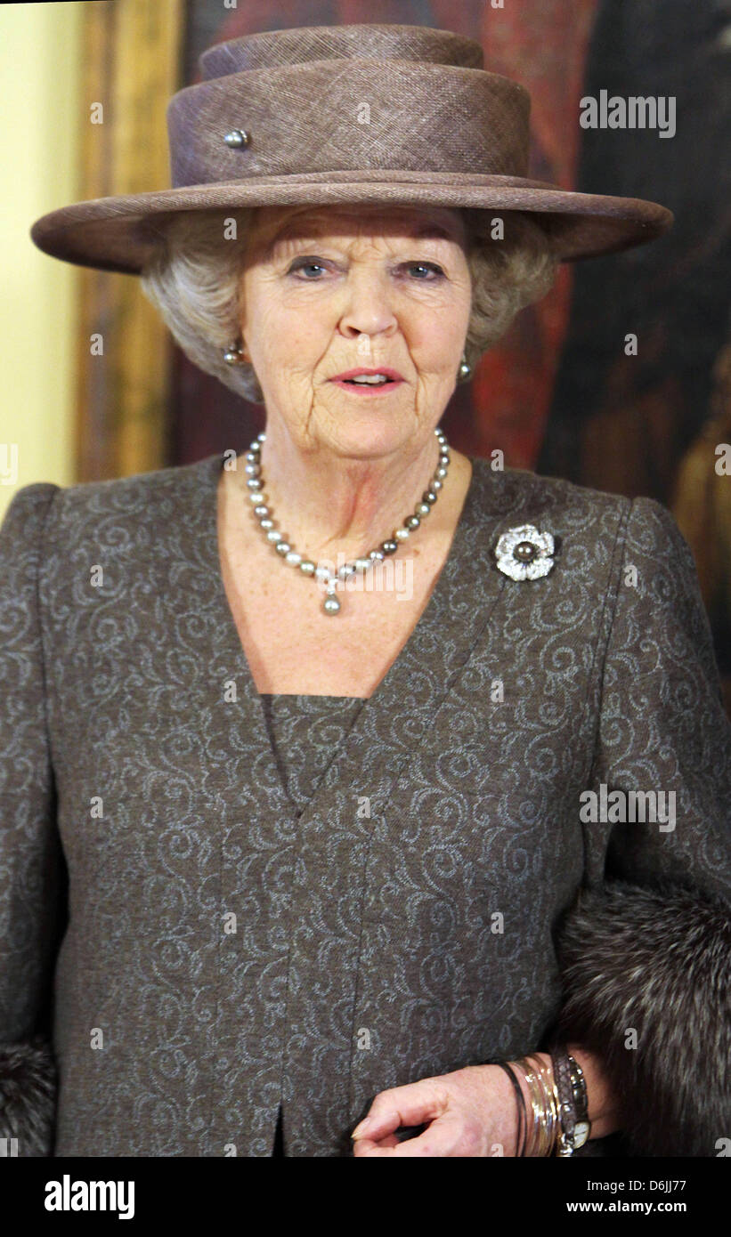 Dutch Queen Beatrix is pictured during the first day of her 3-day visit ...