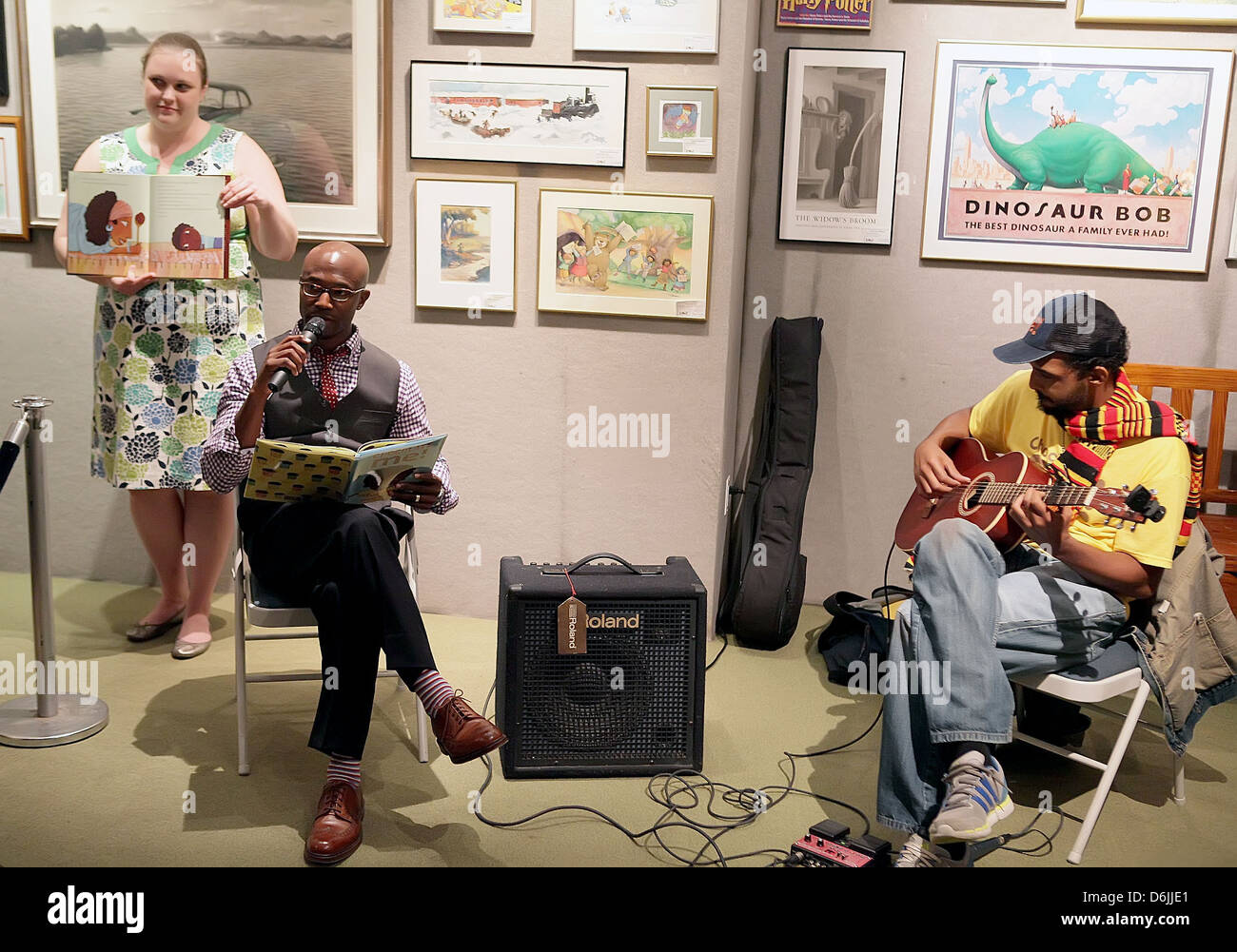 Taye Diggs and Illustrtor, Shane W. Evans promote their new children's ...