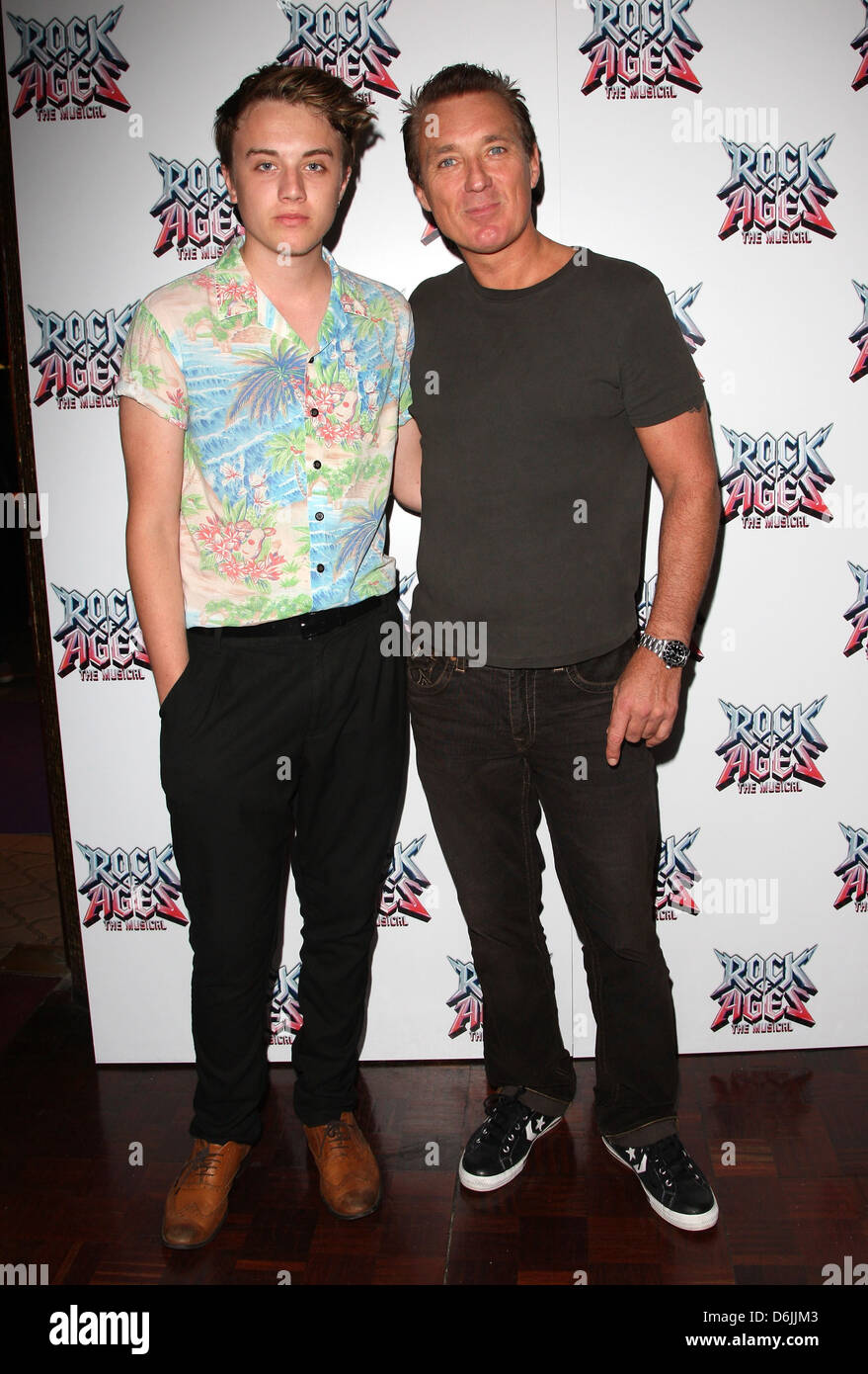 Martin Kemp with his son Roman Kemp Rock of Ages the musical gala ...