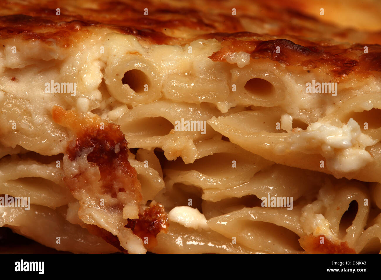 pasticcio,pasta with greek cheese,traditional food Stock Photo - Alamy