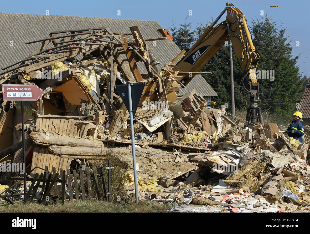 That was destroyed in an explosion hi-res stock photography and images ...