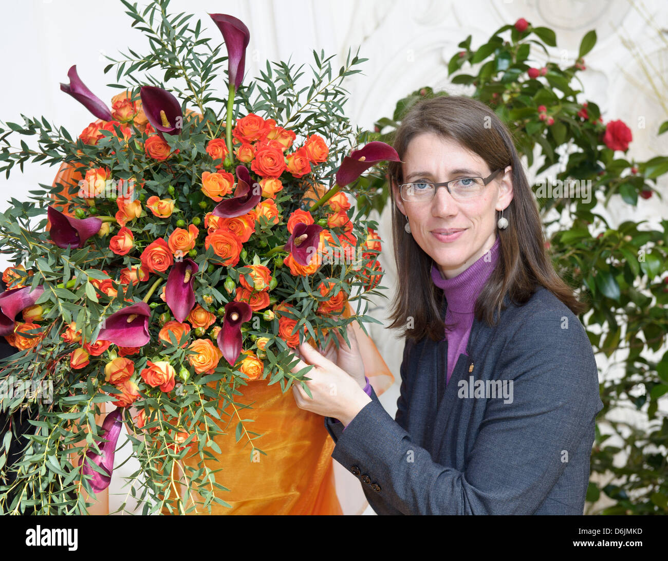 Countess Bettina Bernadotte poses in Konstanz on Mainau island, Germany ...