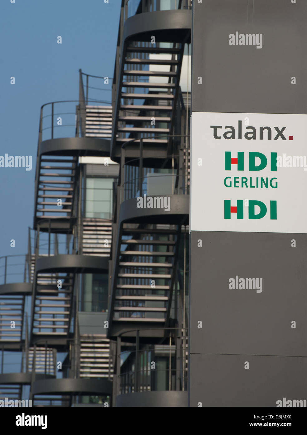 The logo of Germany's third largest insurance group Talanx is pictured ...