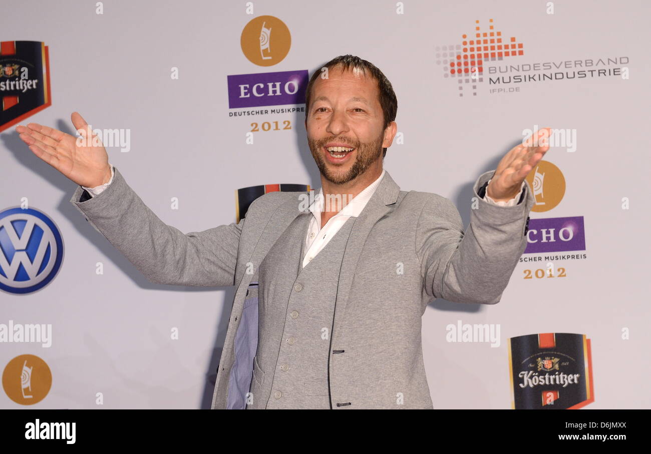 Swiss musician DJ Bobo arrives for the 2012 Echo Music Awards in Berlin ...