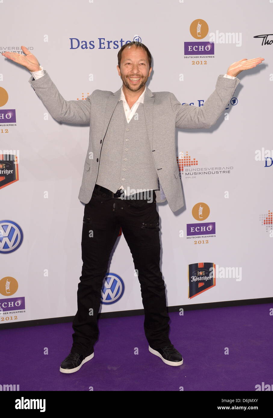 Swiss musician DJ Bobo arrives for the 2012 Echo Music Awards in Berlin ...