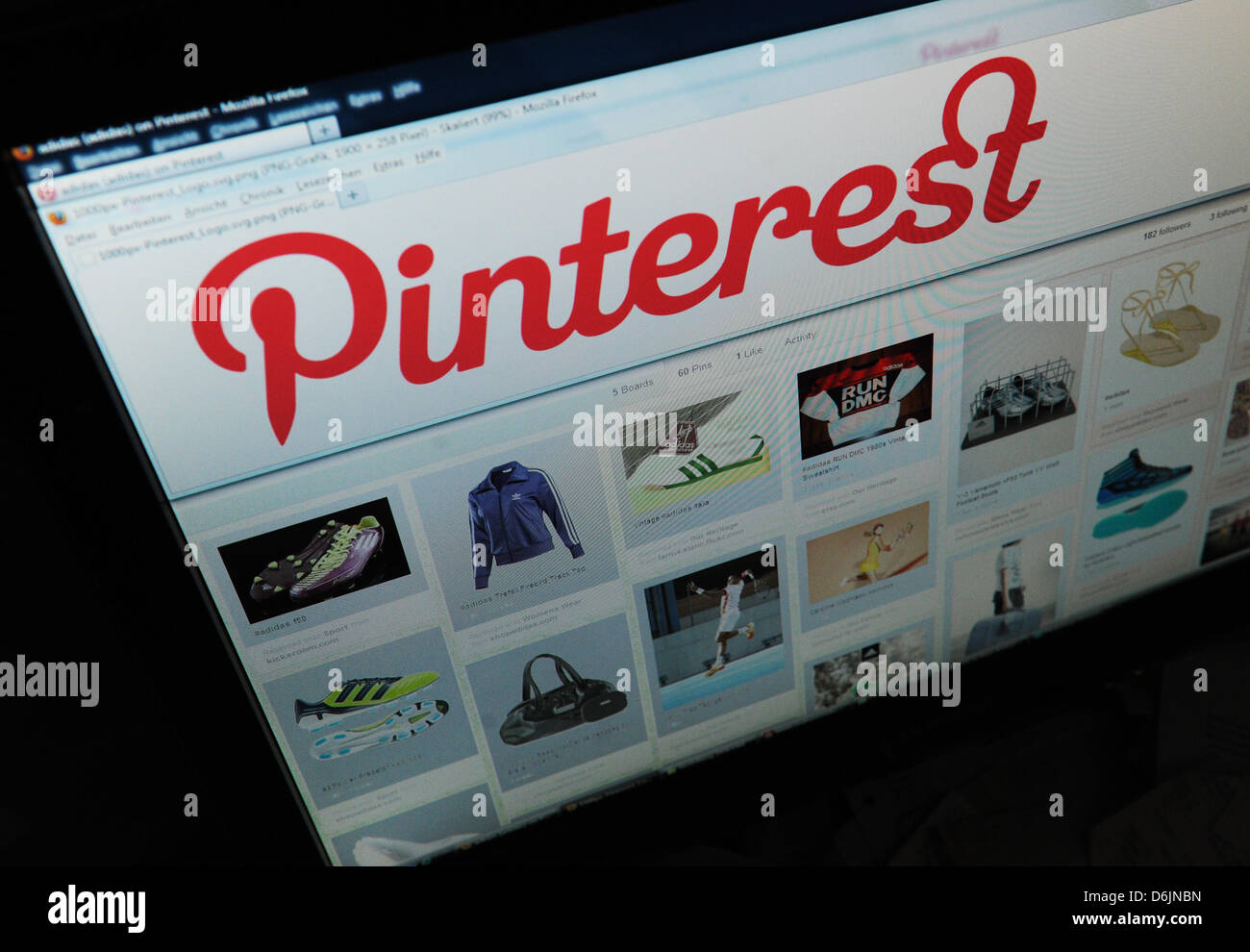 An illustration dated 23 March 2012 shows the website of photo-sharing ...