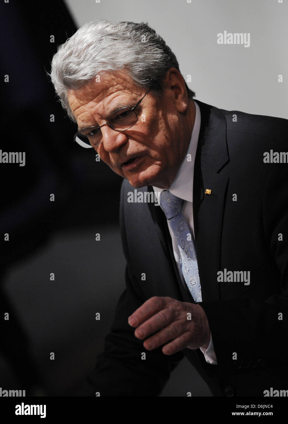 German President Joachim Gauck gives a speech after he was sworn into ...