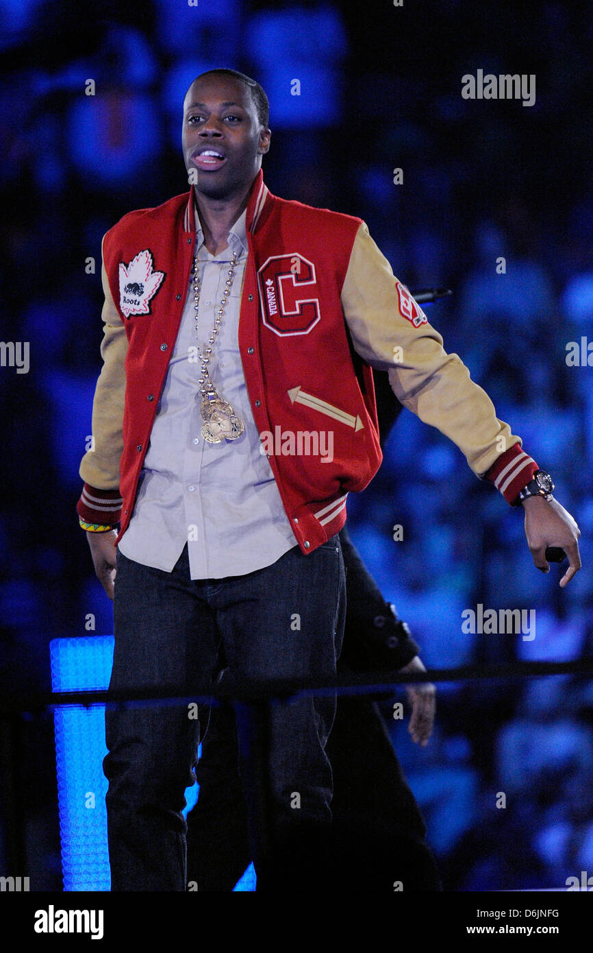 Kardinal Offishall performs on stage during 'WE Day' at the Air Canada ...