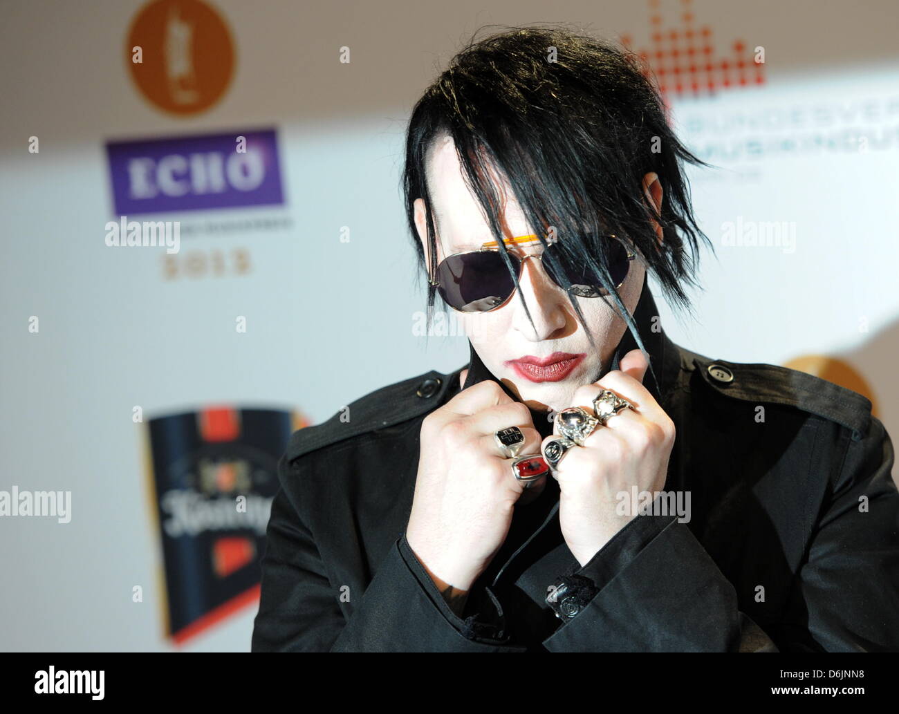 US singer Marilyn Manson arrives for the 2012 Echo Music Awards in ...