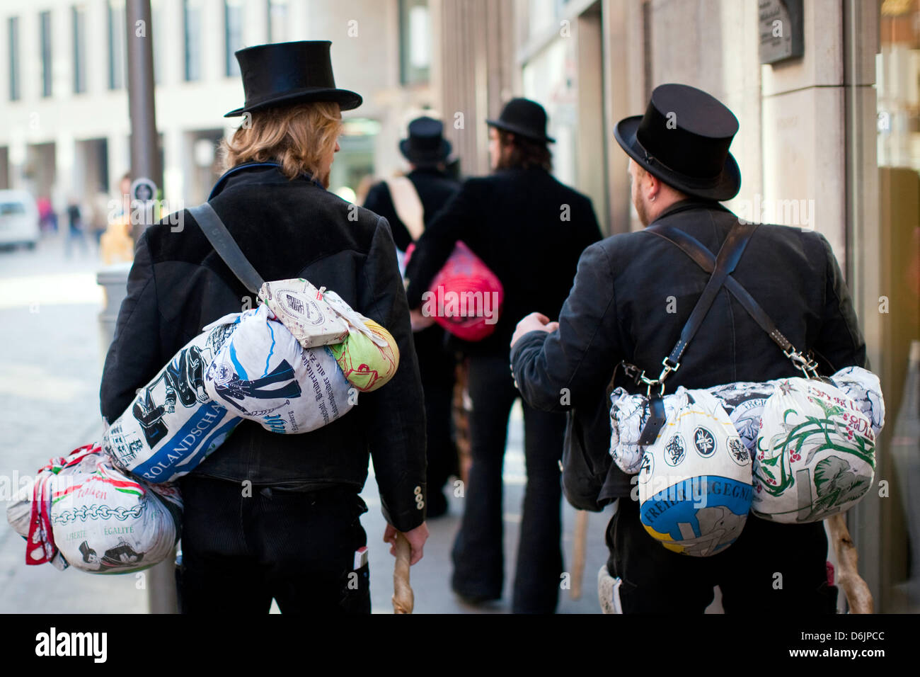 Journeymen are pictured in Muenster, Germany, 23 March 2012. During the ...