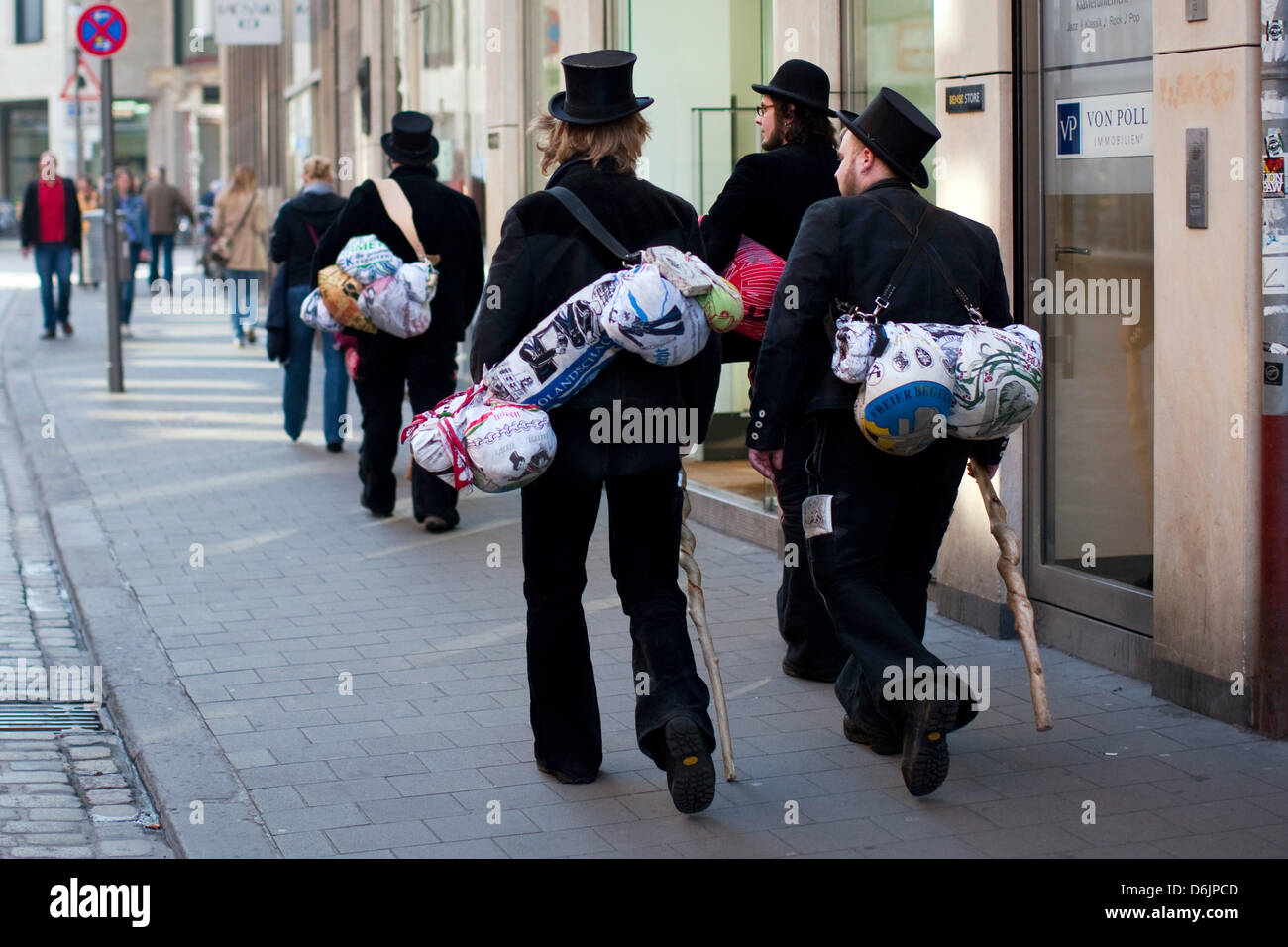 Journeymen are pictured in Muenster, Germany, 23 March 2012. During the ...