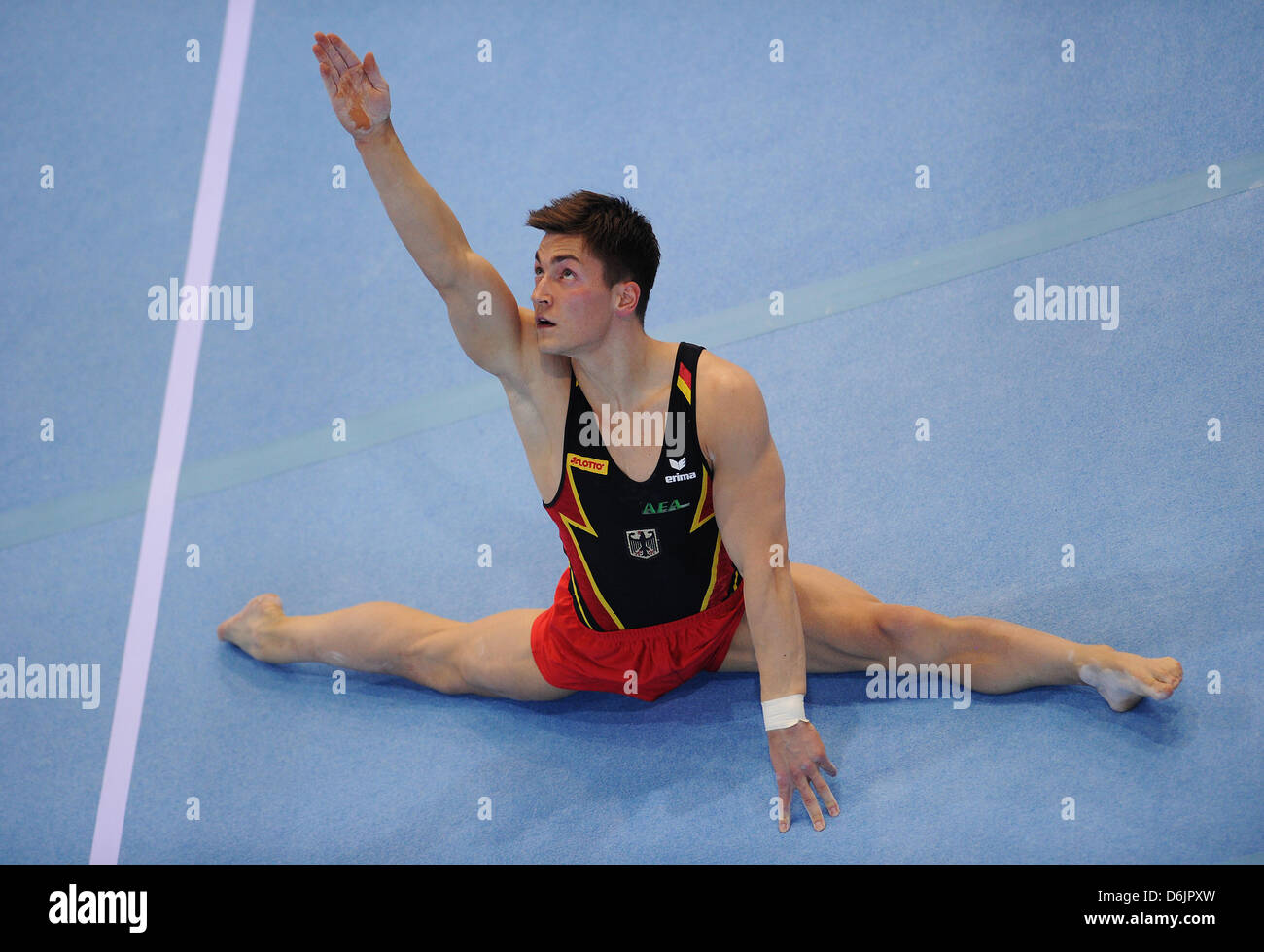 German gymnast Philipp Boy is pictured during the floor exercise of the ...