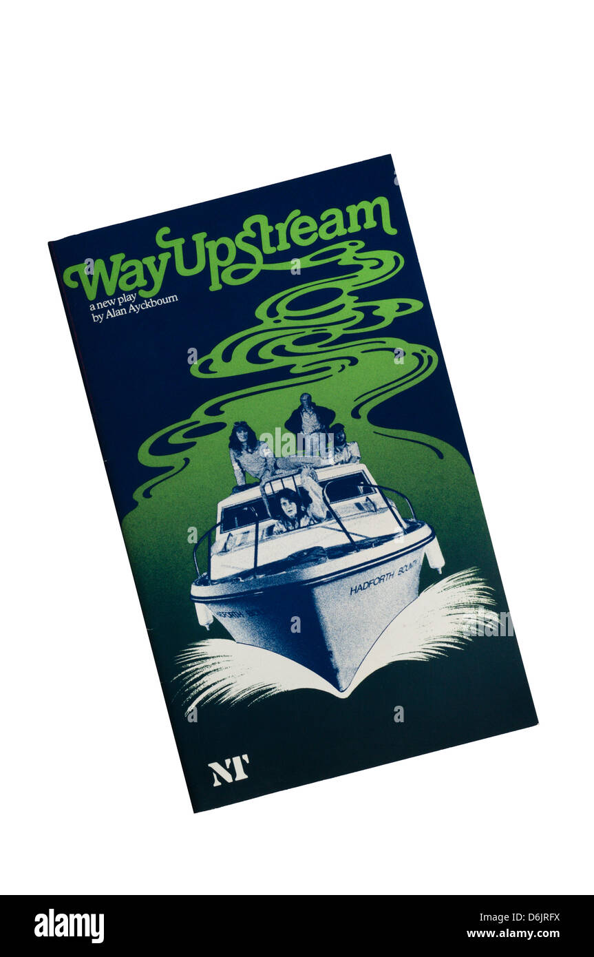 Programme for the 1982 production of Alan Ayckbourn's Way Upstream at ...