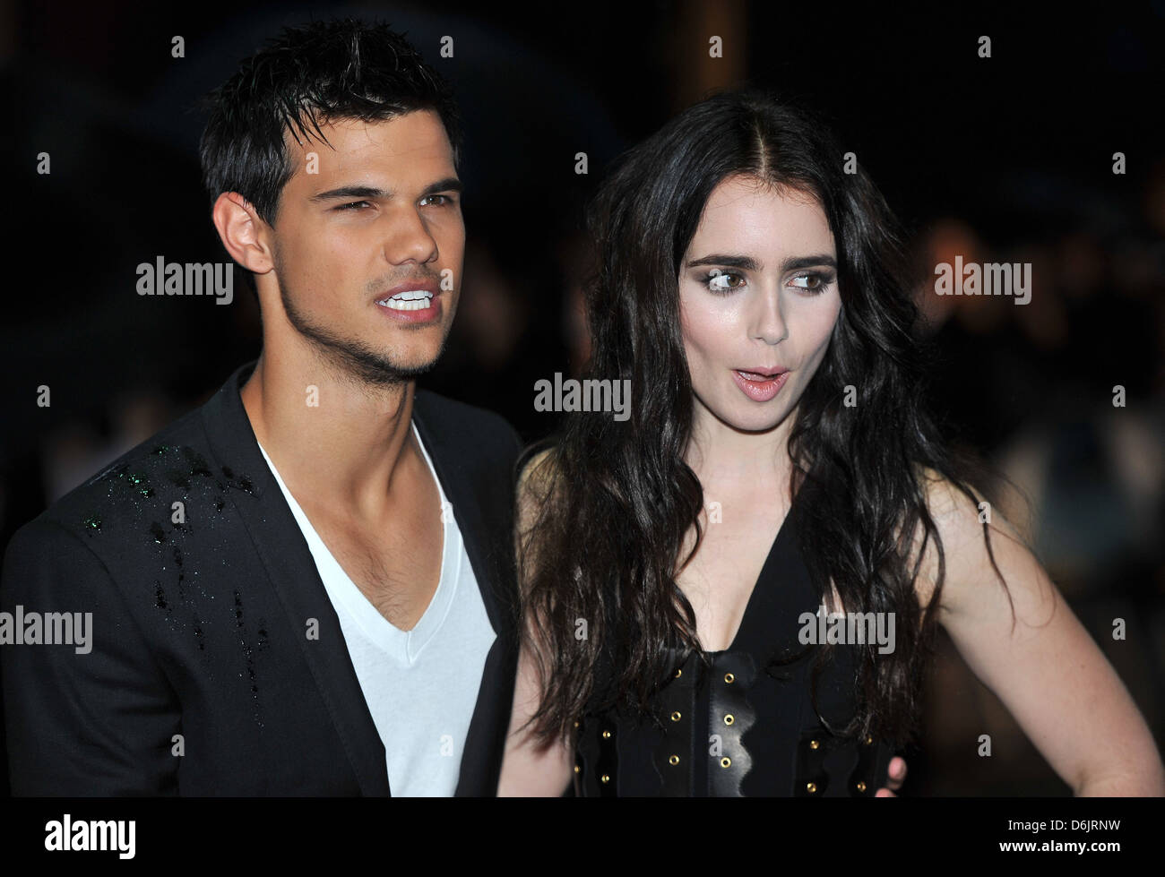 Taylor Lautner, Lily Collins UK premiere of 'Abduction' held at the BFI ...