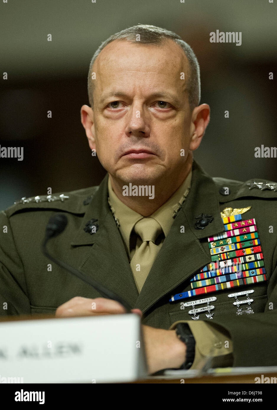 General John R. Allen, USMC, Commander, International Security ...